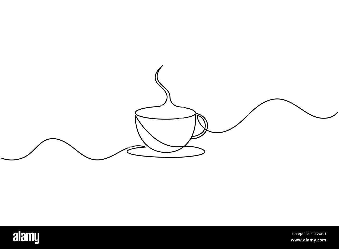 Minimal line art cup Stock Vector Images - Alamy