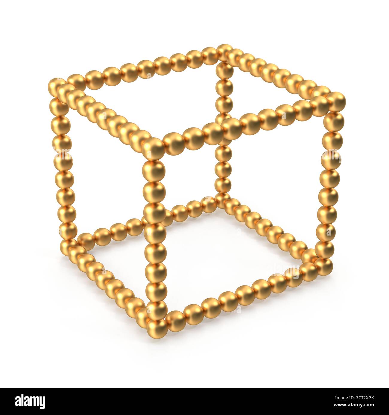 Realistic 3d golden geometric Cut Out Stock Images & Pictures - Alamy