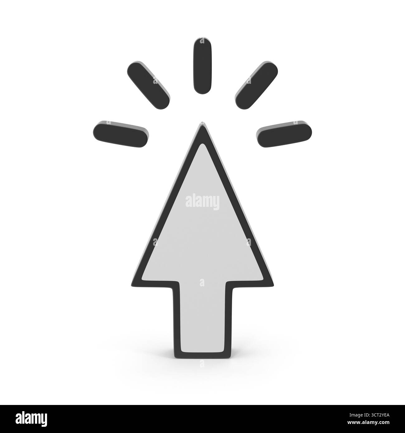 Clicking action icon Cut Out Stock Images & Pictures - Alamy