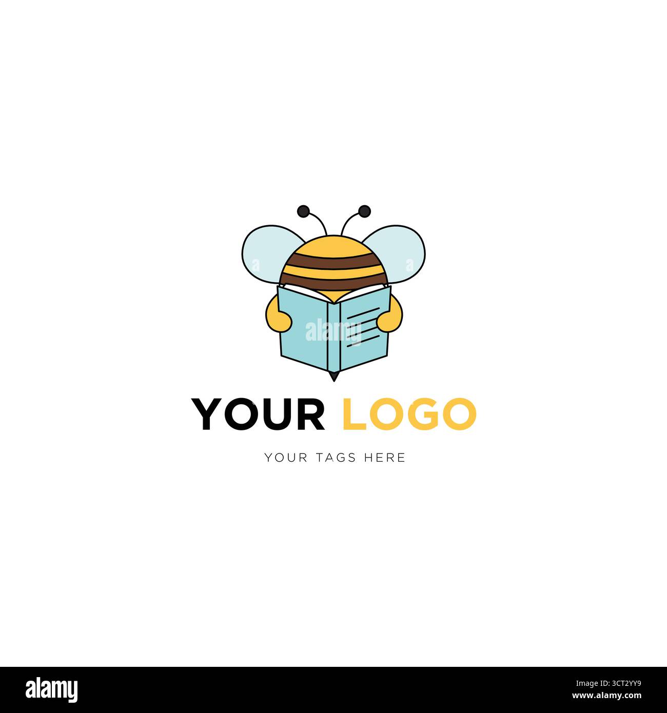 Bee technology company logo Stock Vector Images - Alamy