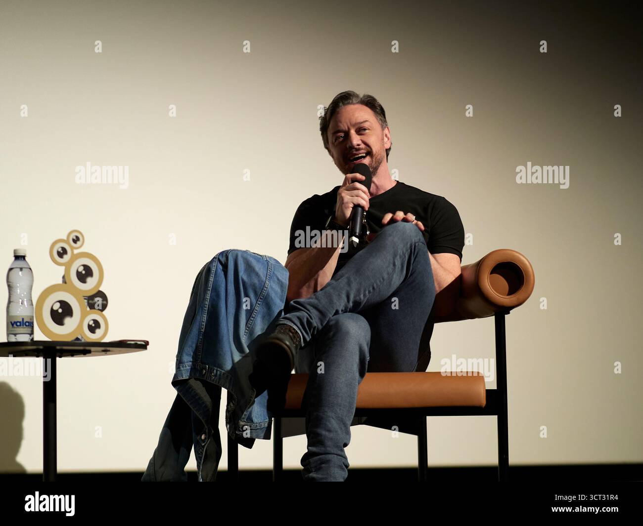 Zurich, Switzerland, 4th Oct, 2025. James McAvoy speaks on stage at the ...
