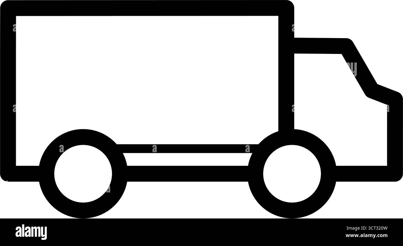 Truck delivery Black and White Stock Photos & Images - Alamy