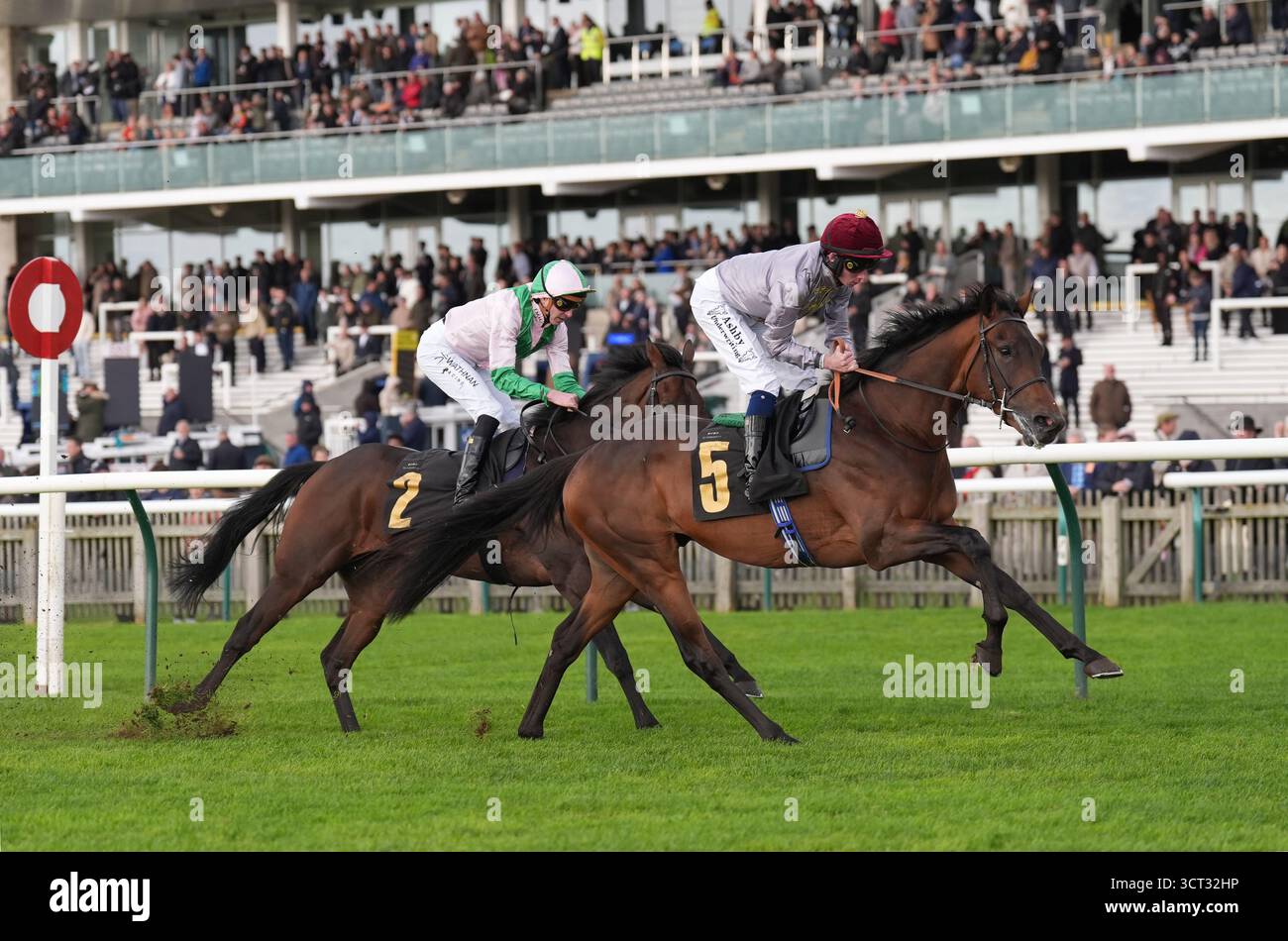 Jockey Rossa Ryan on Lyneham on their way to win the BetMGM EBF Maiden ...