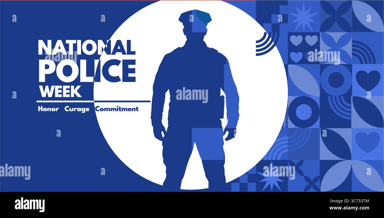 National police week banner Stock Vector Image & Art - Alamy