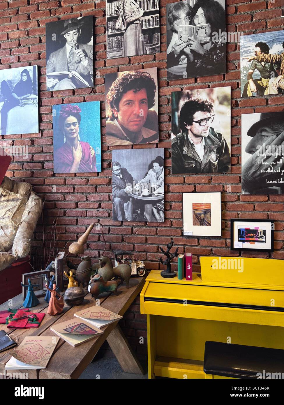 Artistic bookstore interior in Tehran, Iran, featuring vintage ...