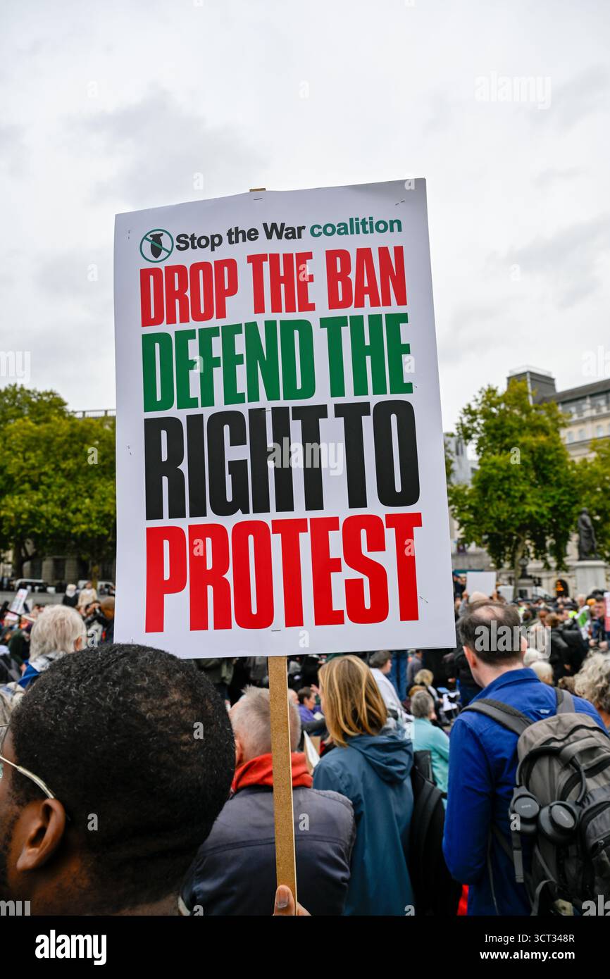 London, UK, 4th October 2025: Defend our juries organise a protest ...