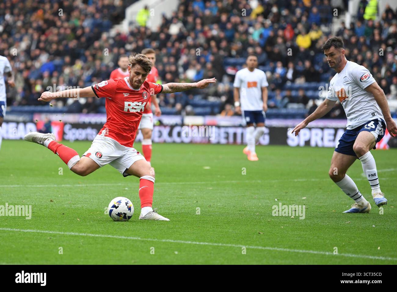 Preston, England. 4th Oct 2025. Charlie Kelman during the Sky Bet EFL ...