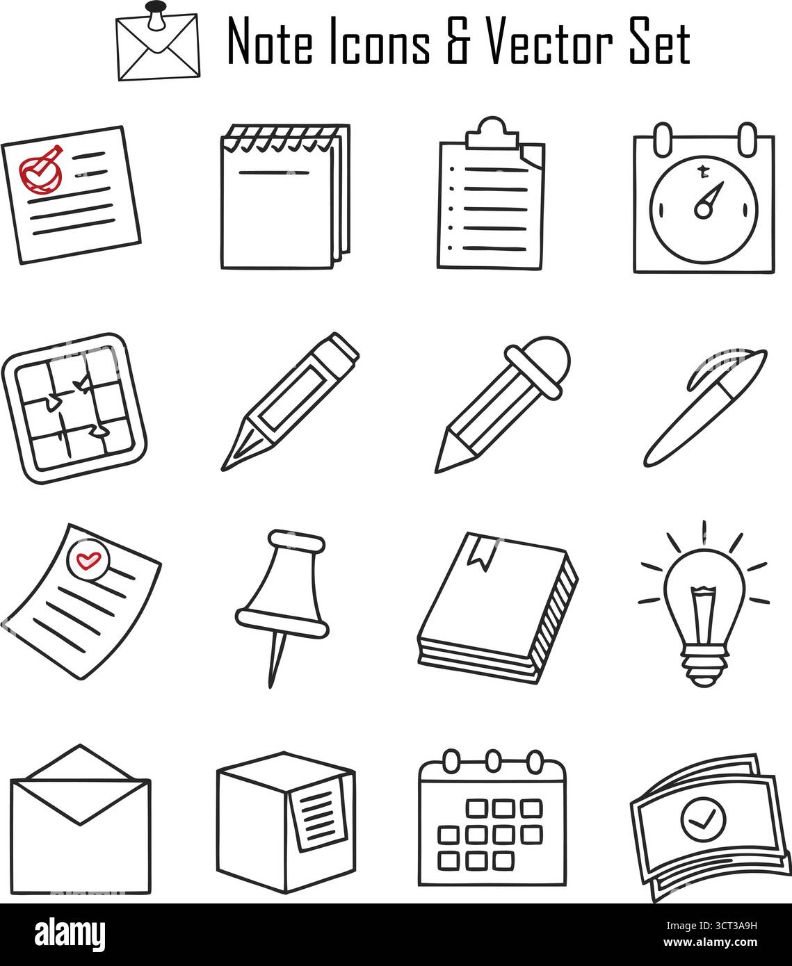 Lesson school teacher taking notes Stock Vector Images - Alamy