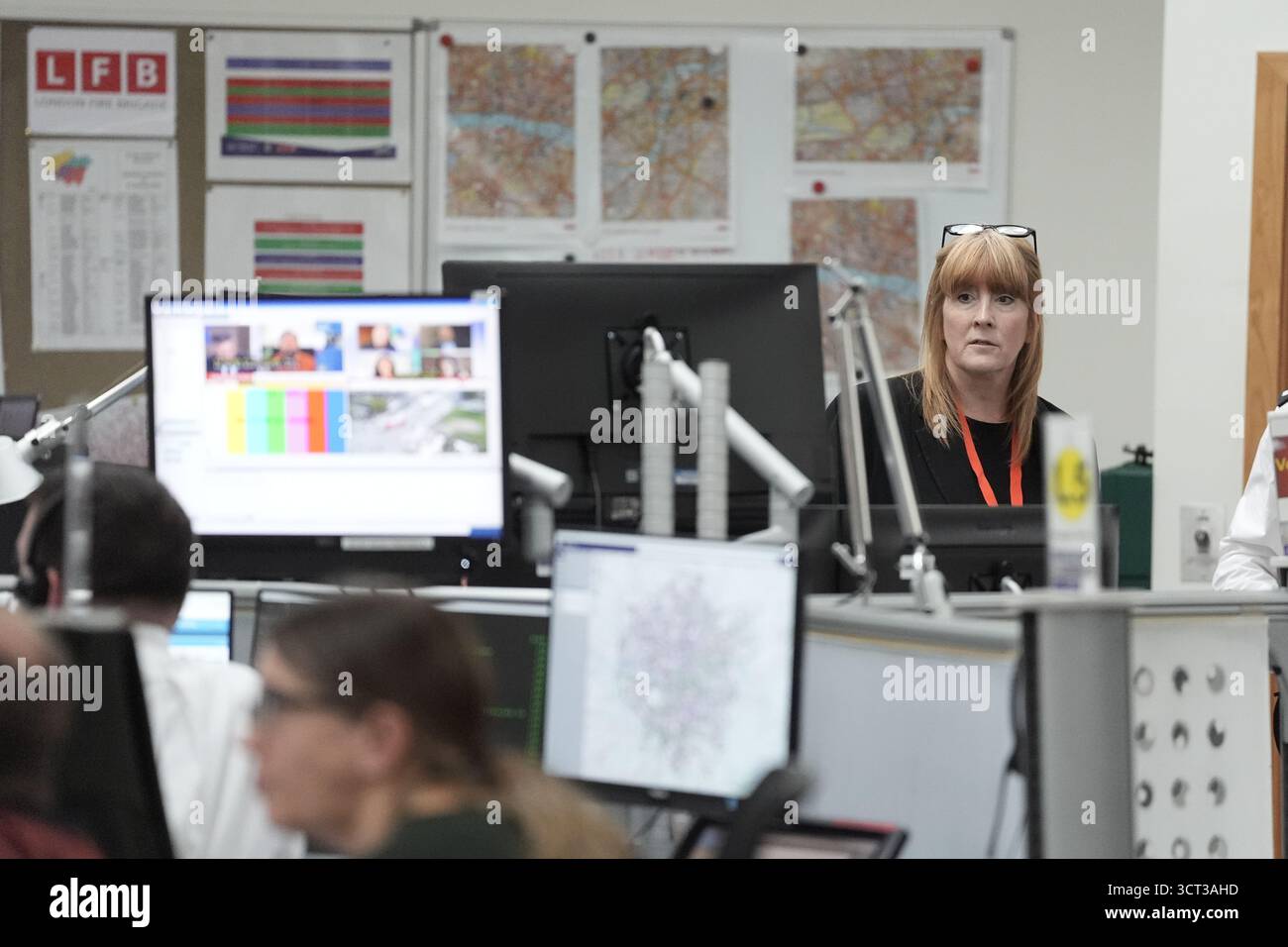 Policing Minister Sarah Jones during a visit to the Metropolitan Police ...