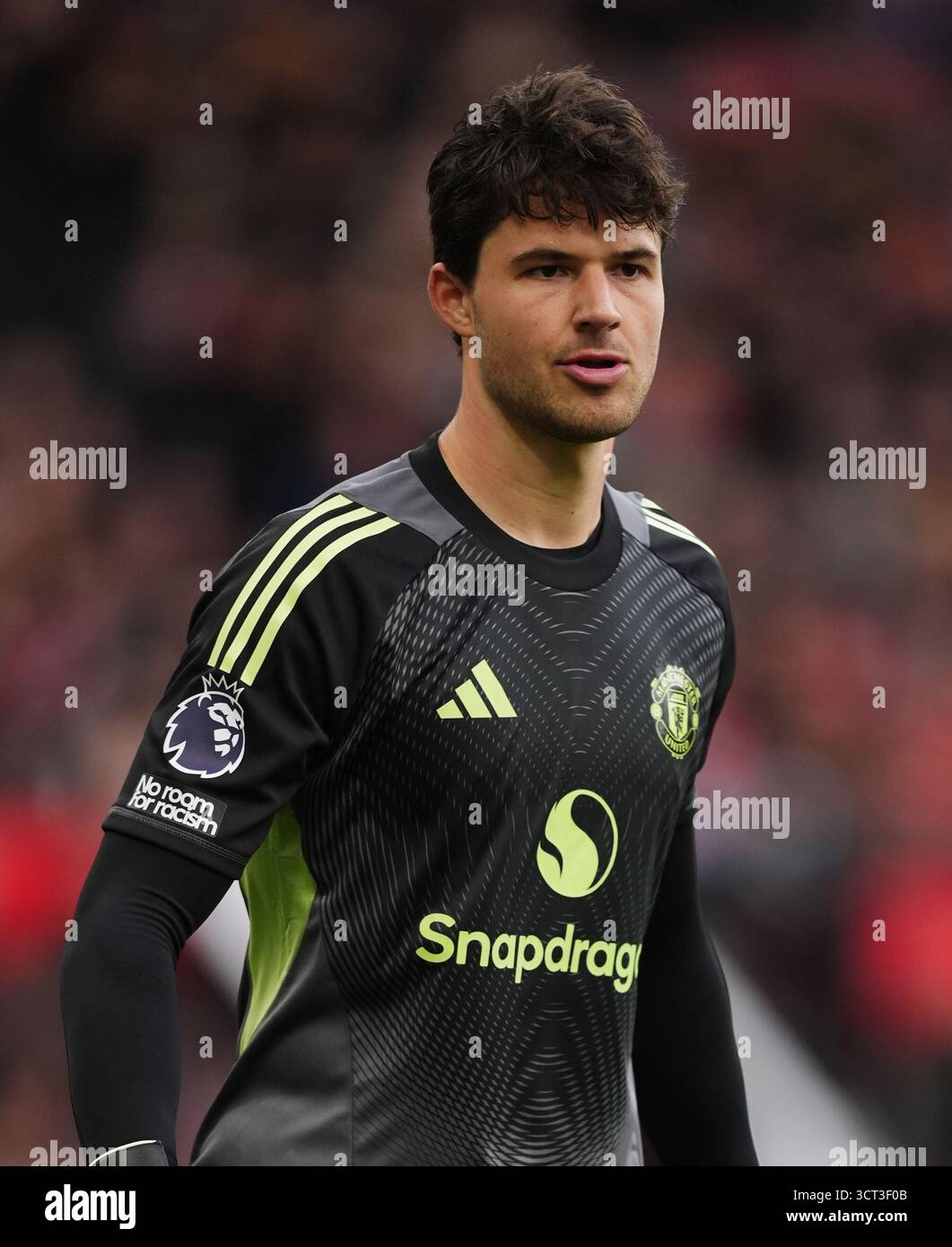 Manchester United goalkeeper Senne Lammens during the Premier League ...