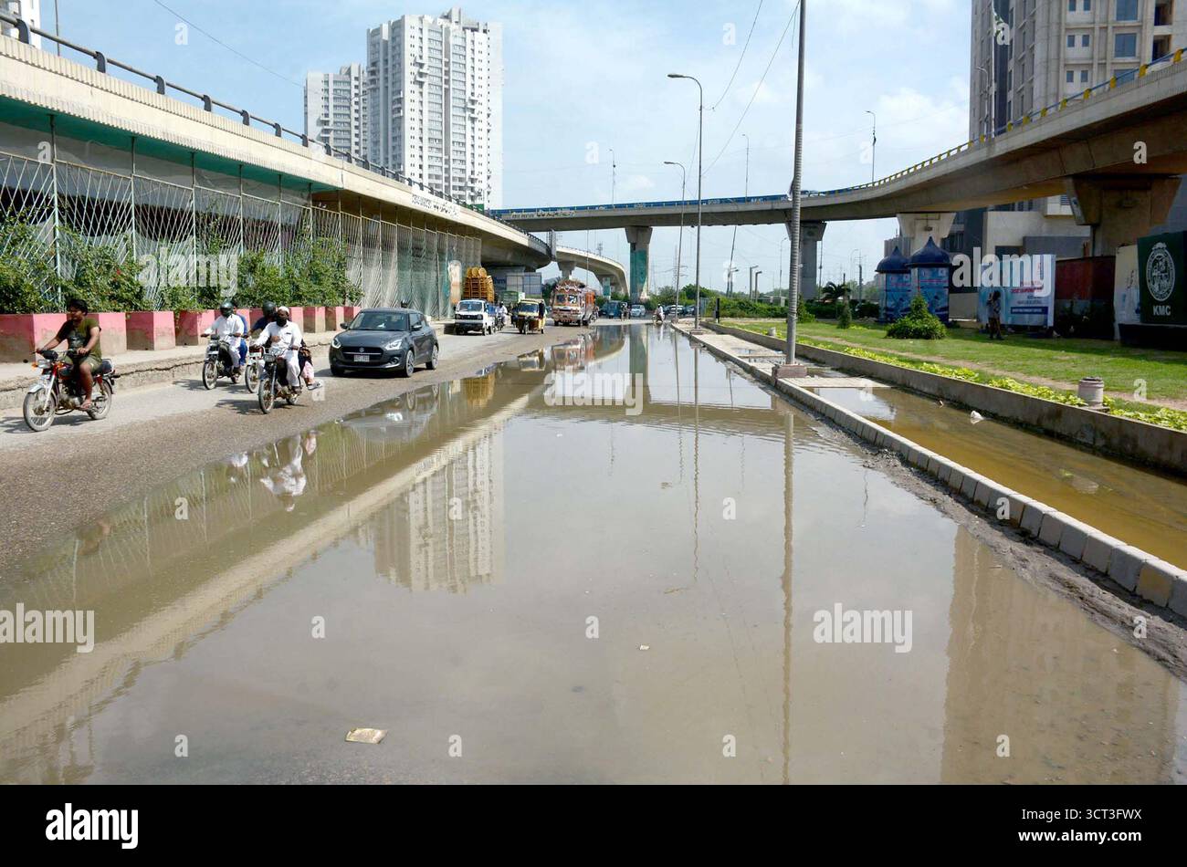Commuters are facing difficulties in transportation due to stagnant ...