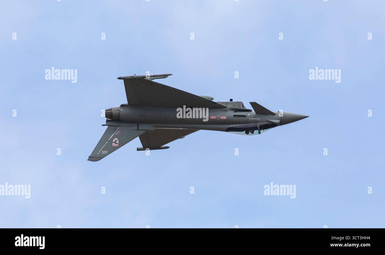 Duxford, Cambridgeshire, UK. 4th Oct 2025. An RAF Eurofighter Typhoon ...