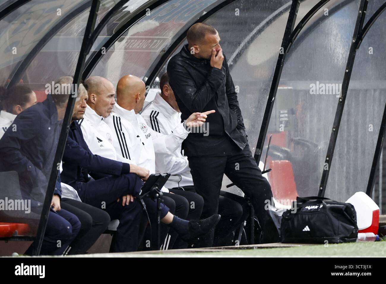 ROTTERDAM - Ajax coach Johnny Heitinga during the Dutch Eredivisie ...