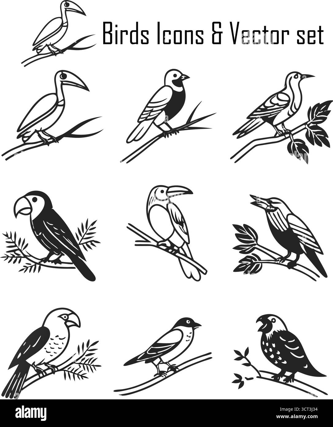 Biodiversity icon bird Stock Vector Images - Alamy