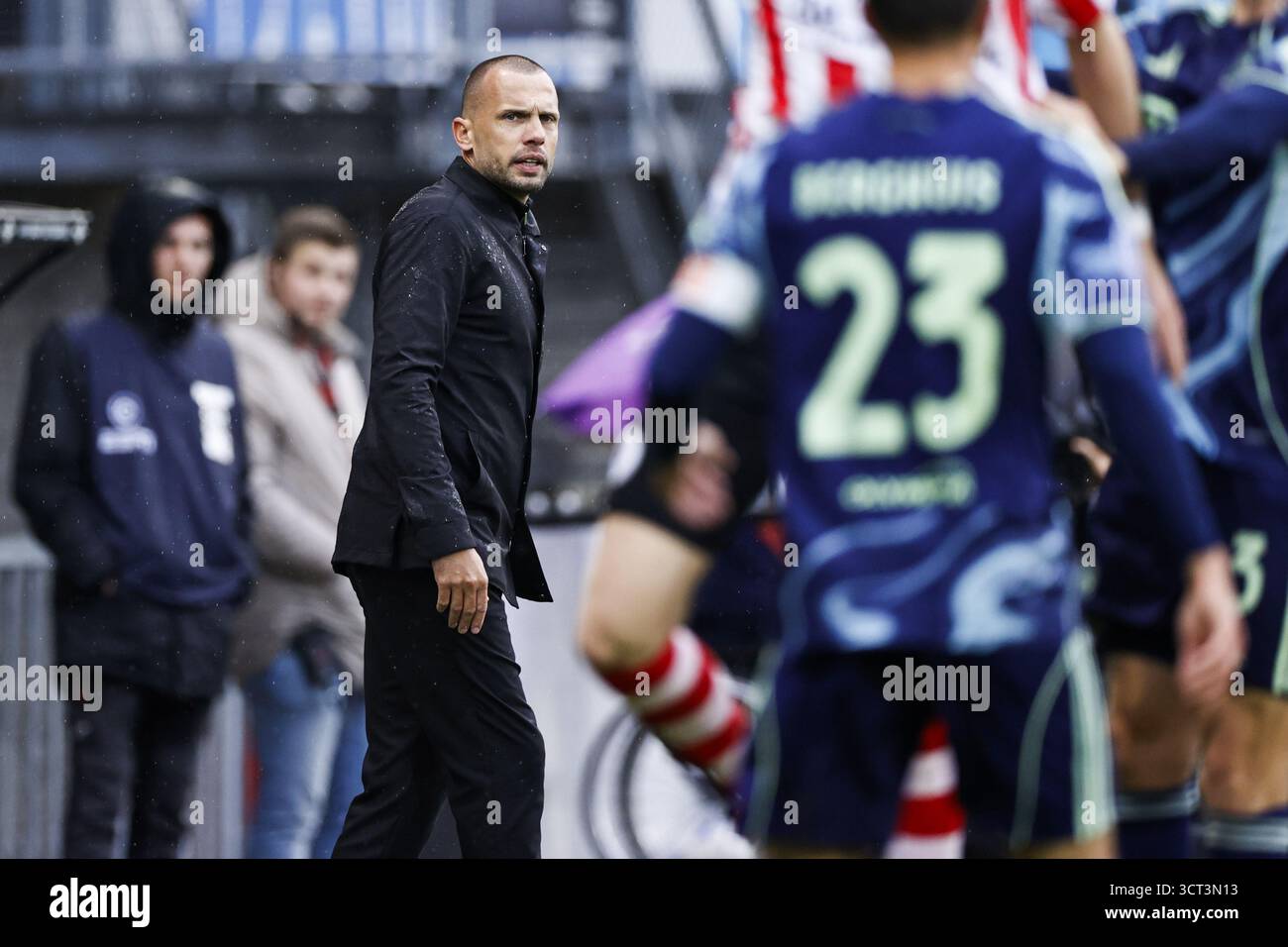 ROTTERDAM - Ajax coach Johnny Heitinga during the Dutch Eredivisie ...