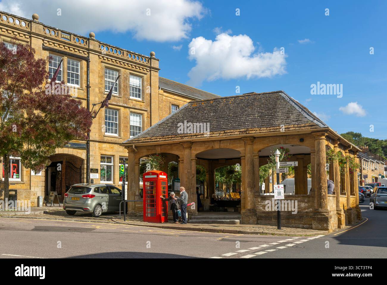 The Market House historic build in town centre, Ilminster, Somerset ...