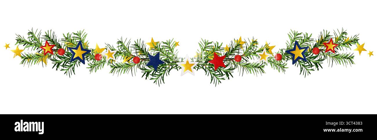 Golden stars on green Cut Out Stock Images & Pictures - Alamy