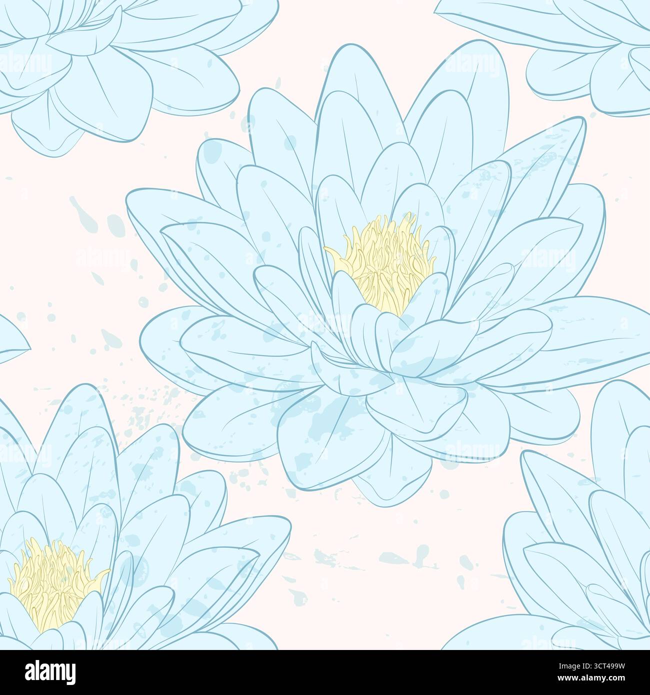Seamless background yellow lotus Stock Vector Images - Alamy