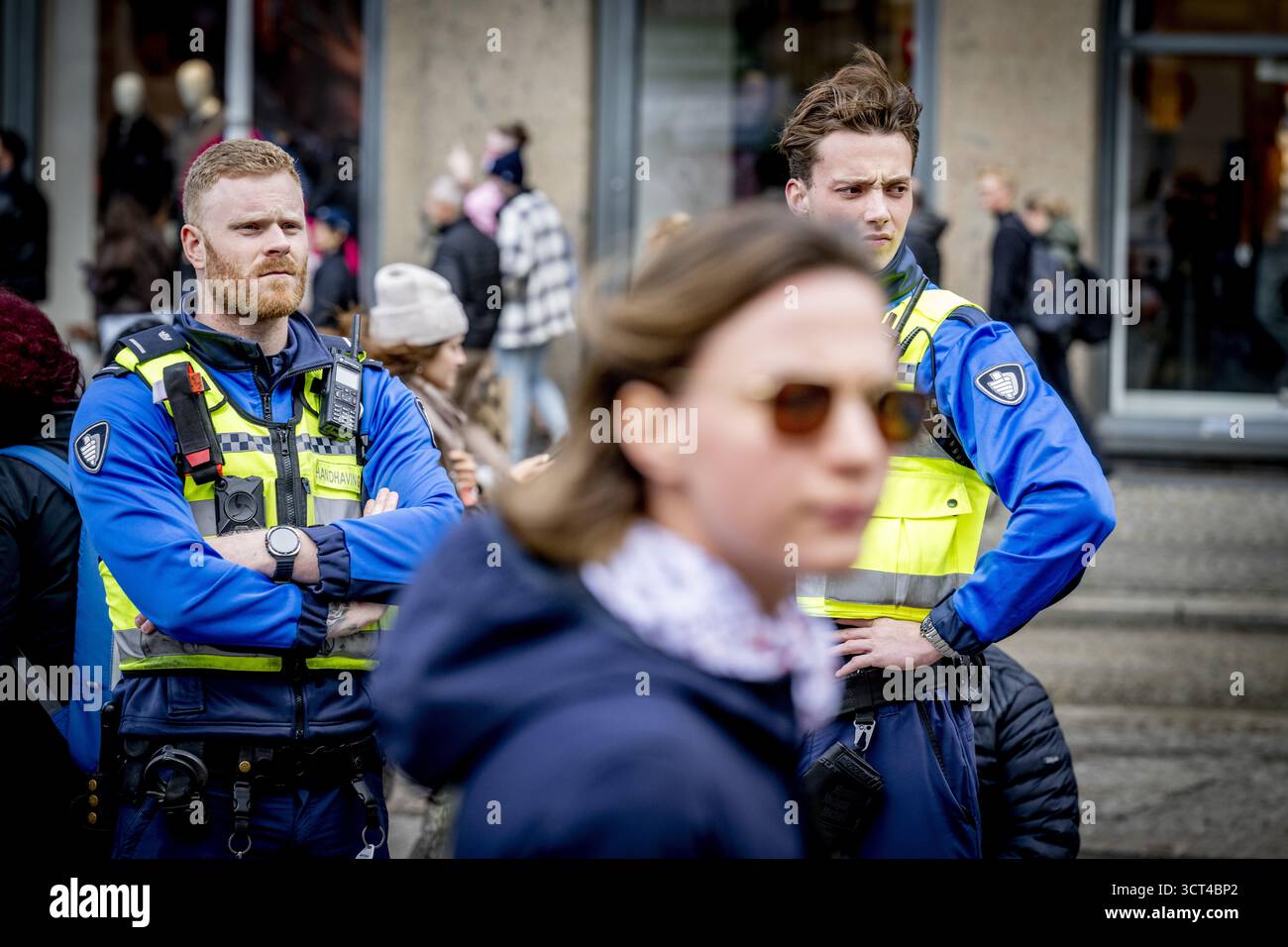AMSTERDAM - Law enforcement officers are checking the enforcement ...