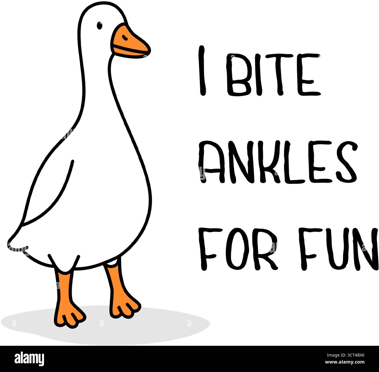 Duck biting Stock Vector Images - Alamy