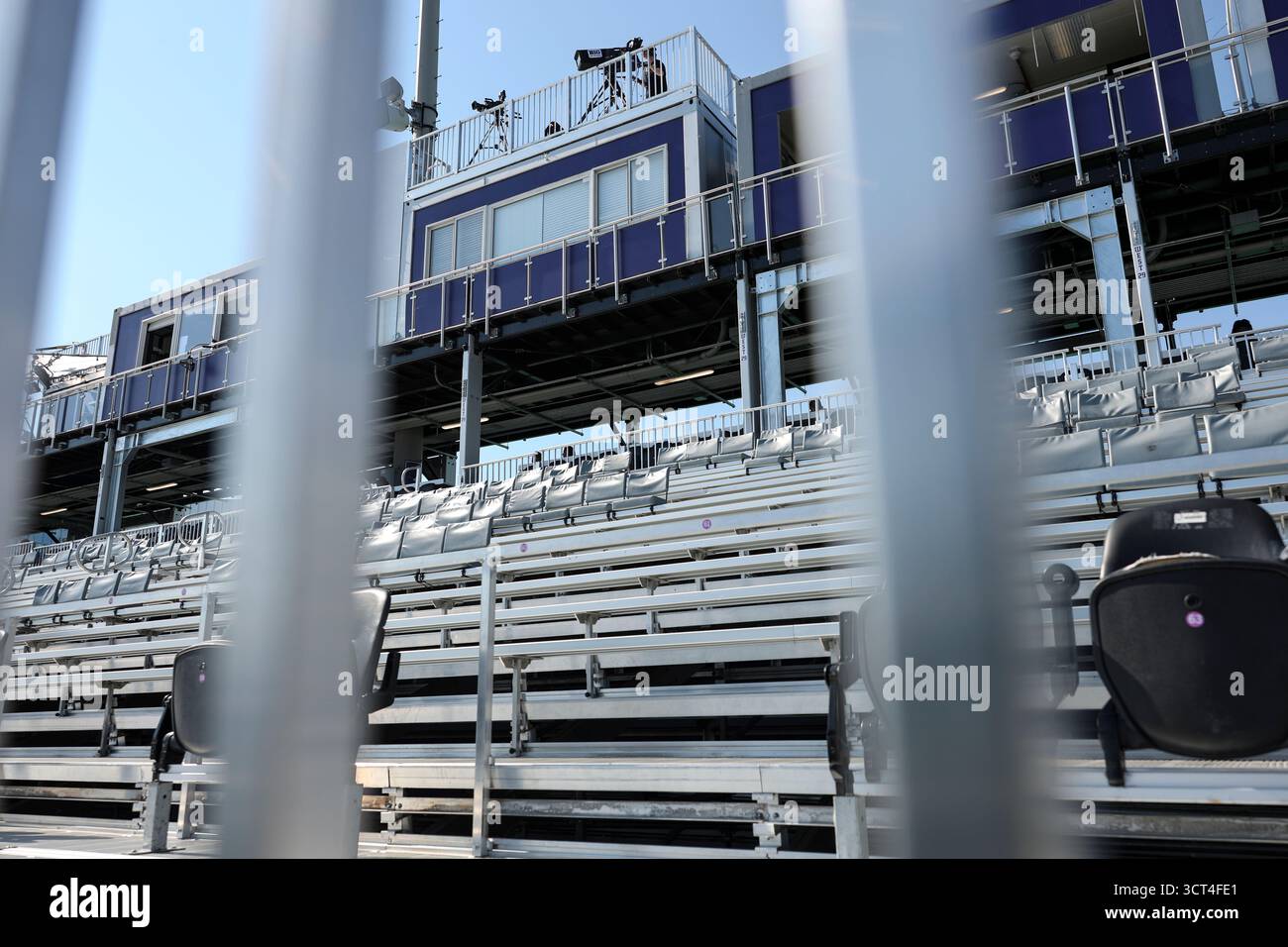 EVANSTON, ILLINOIS - OCTOBER 4: Stadium seating at Northwestern ...