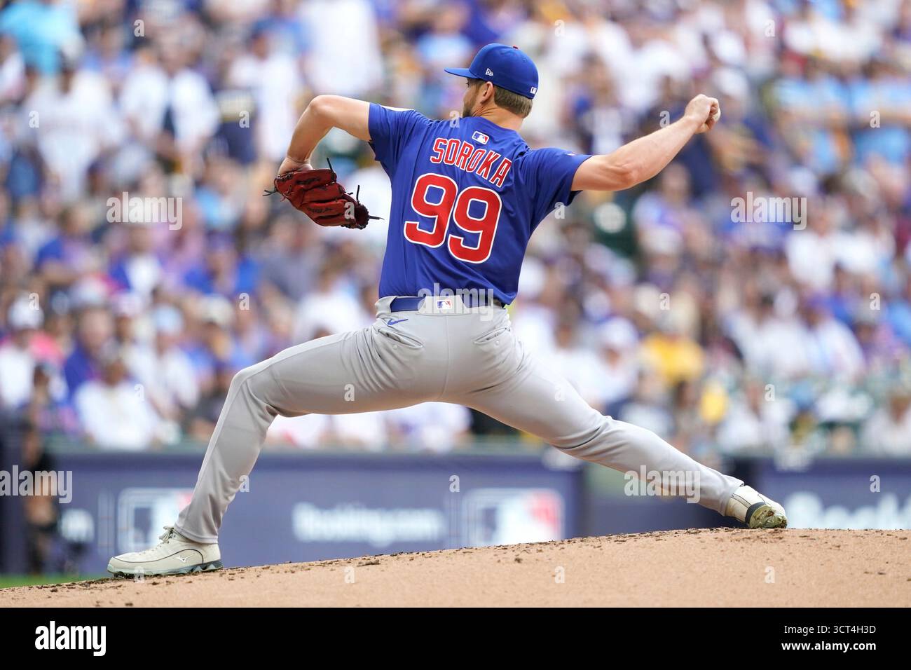Chicago Cubs pitcher Michael Soroka (99) throws during the first inning ...