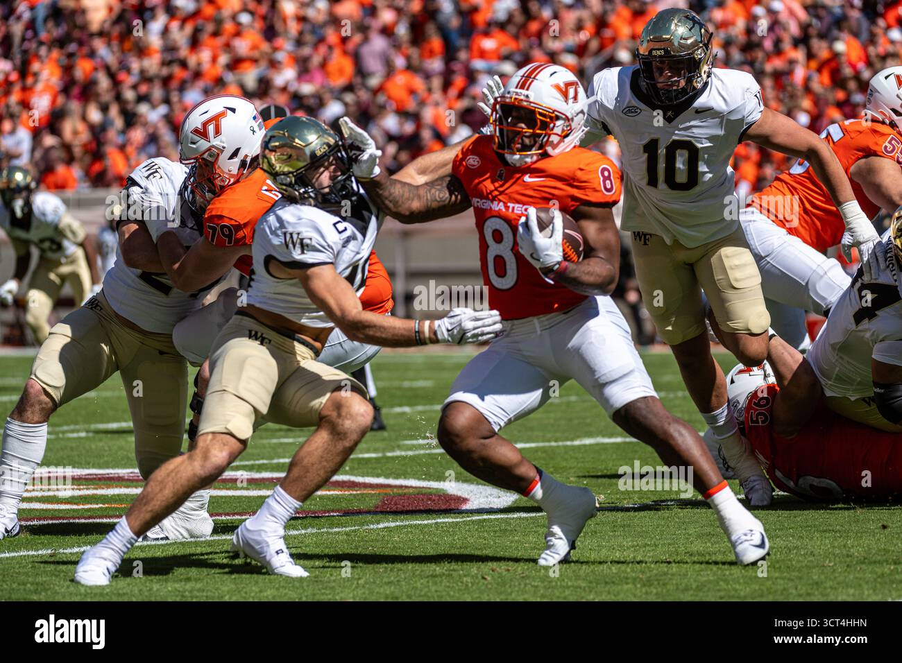 Virginia Tech running back Terion Stewart (8) runs the ball against ...