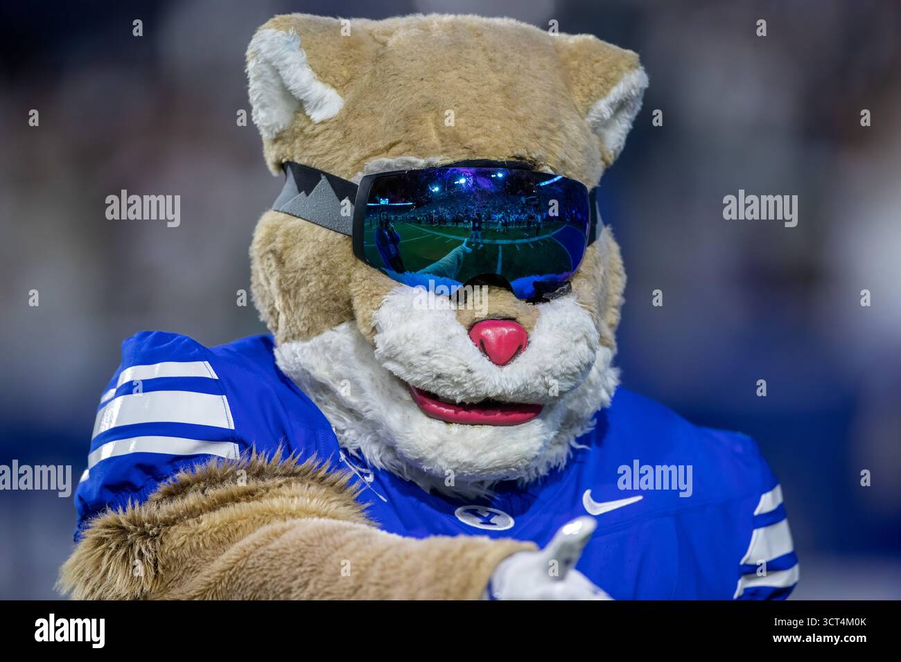 Provo, Utah, USA. 3rd Oct, 2025. BYU mascot Cosmo the Cougar during the ...
