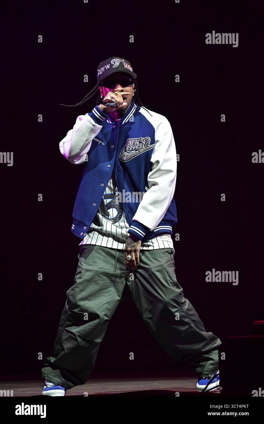 West Palm Beach, USA. 02nd Oct, 2025. Tyga performs in concert the “Tha ...