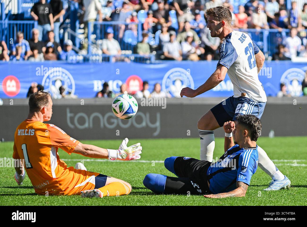 Nashville SC's goalkeeper Joe Willis (1) makes a save against CF ...