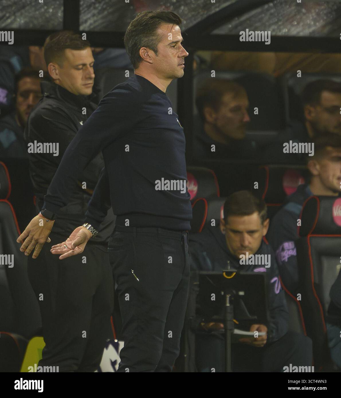 Bournemouth, England, October 3, 2025: Fulham manager Marco Silva ...