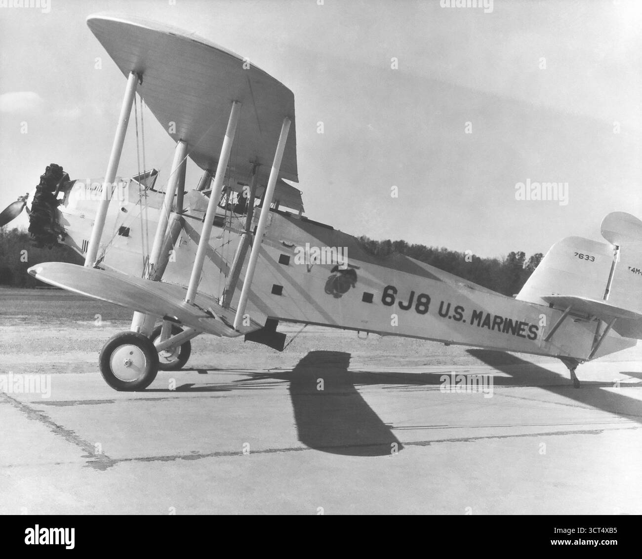 Marines Corp bi-wing bombing plane Stock Photo - Alamy