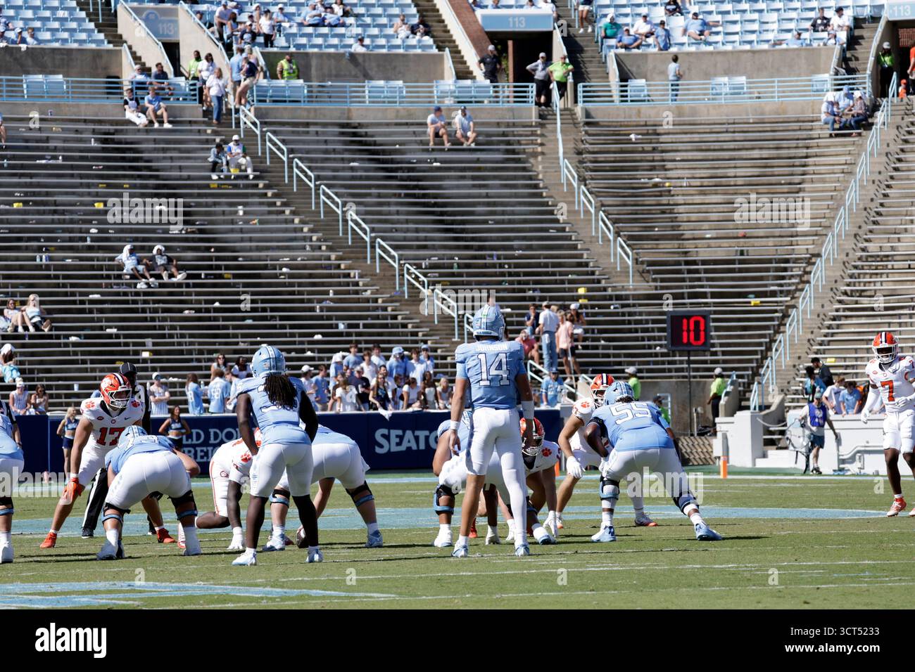 Many North Carolina fans left the game during the second half in an ...
