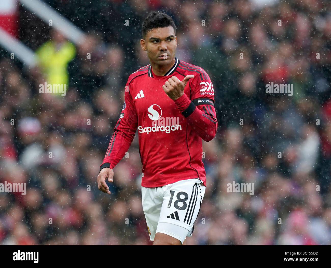 Manchester, England, 4th October 2025. Casemiro of Manchester United ...