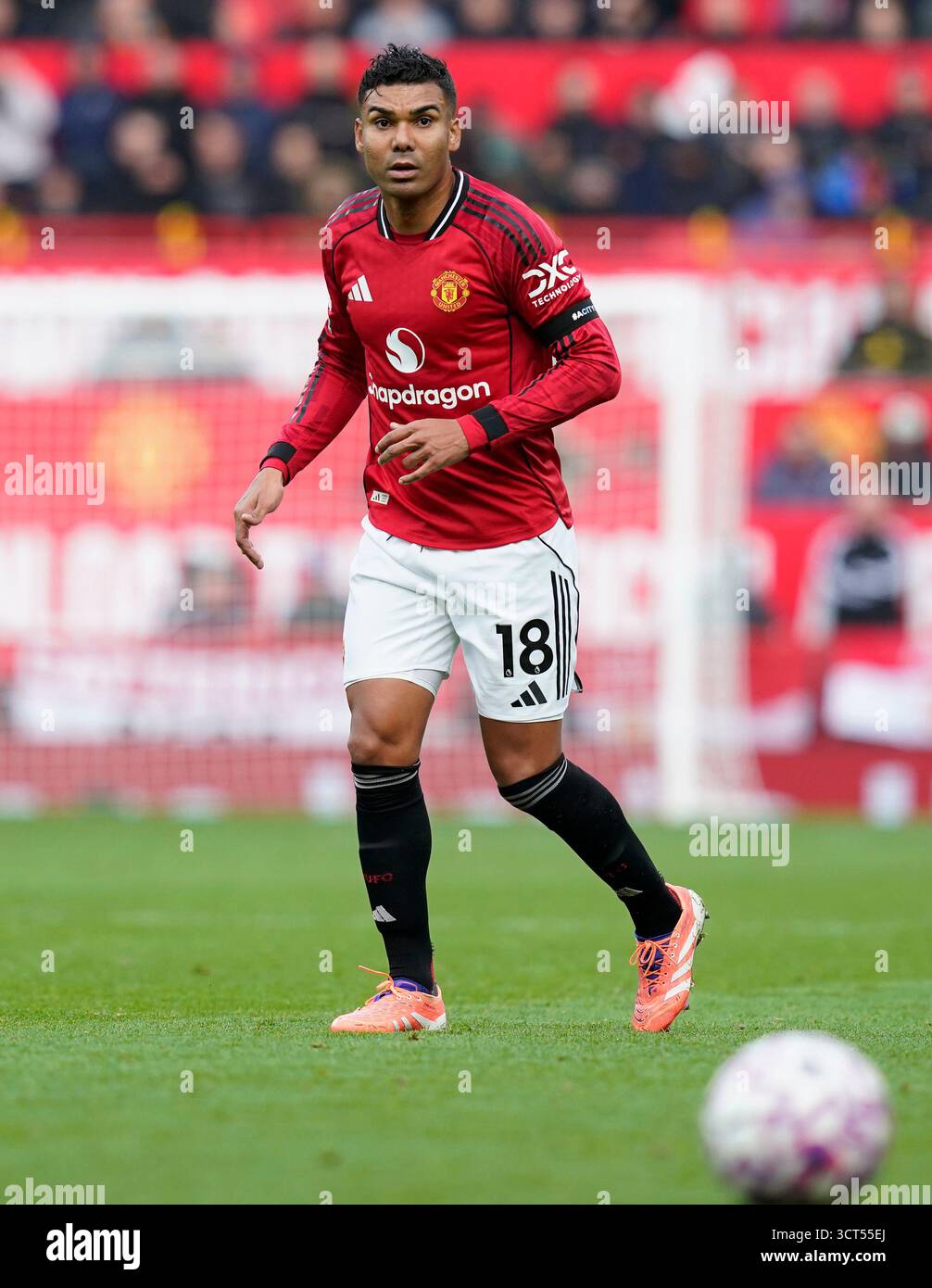 Manchester, England, 4th October 2025. Casemiro of Manchester United ...