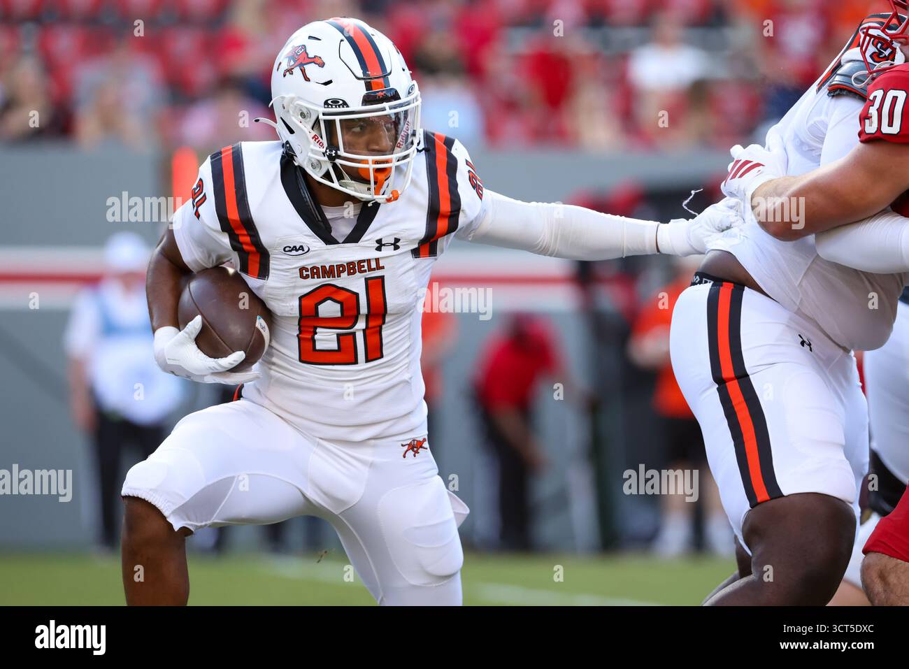 RALEIGH, NC - OCTOBER 04: Wide Receiver Joshua Ellerbe #21 of the ...