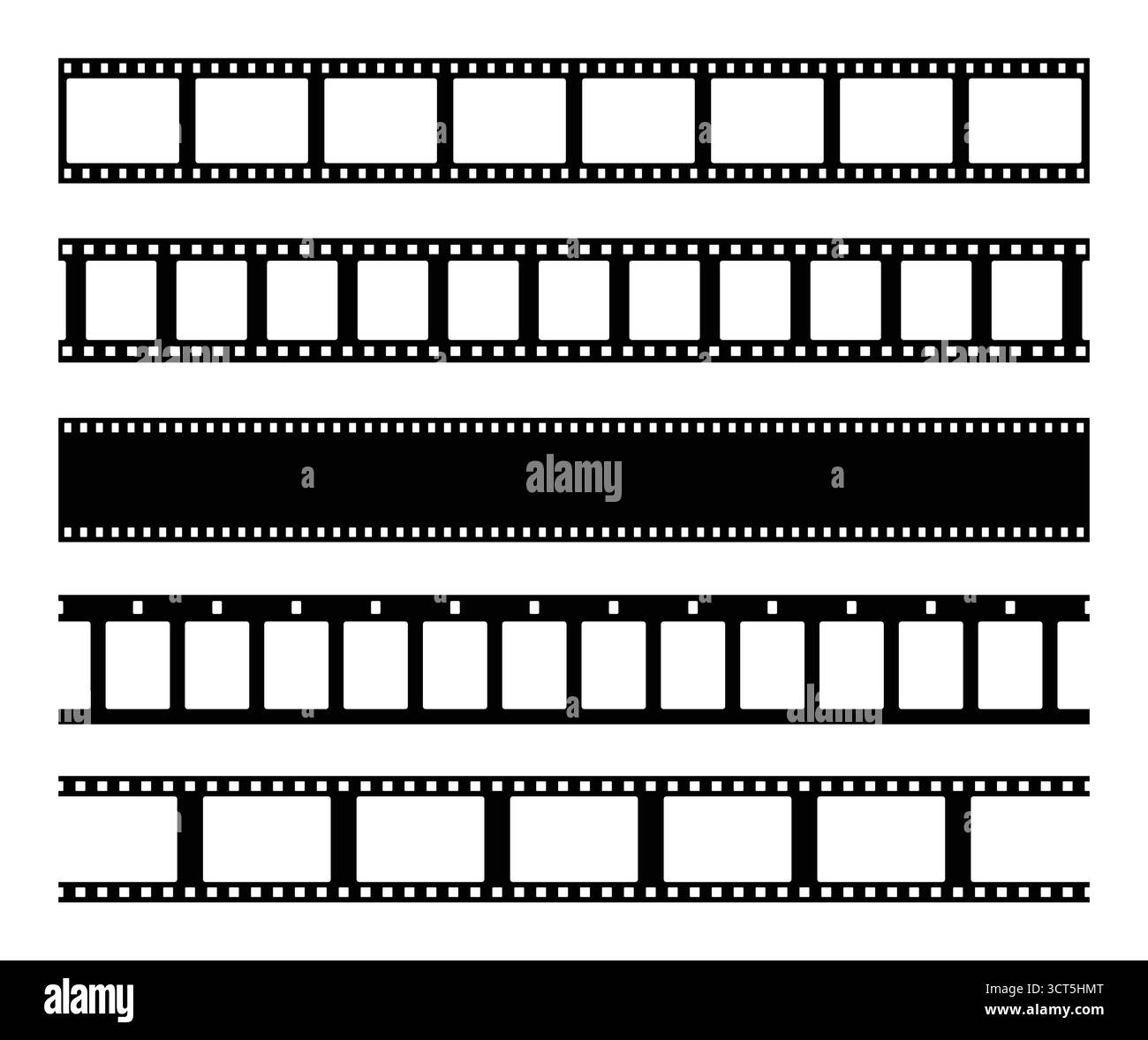 Seamless negative film border Cut Out Stock Images & Pictures - Alamy