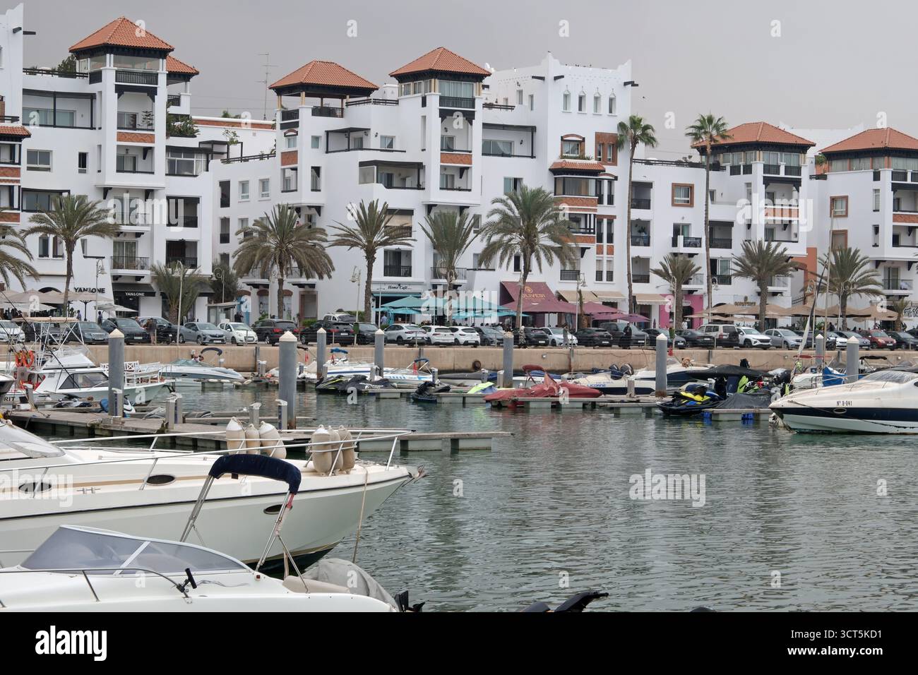 Agadir Marina next to the city's commercial and fishing port, Agadir ...