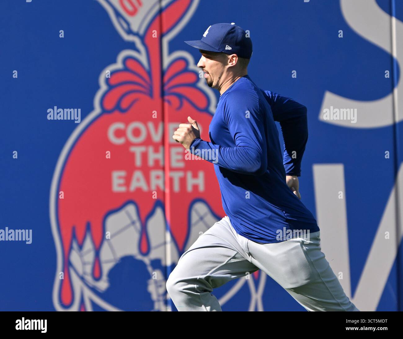 Los Angeles Dodgers pitcher Blake Snell is at a training session before ...