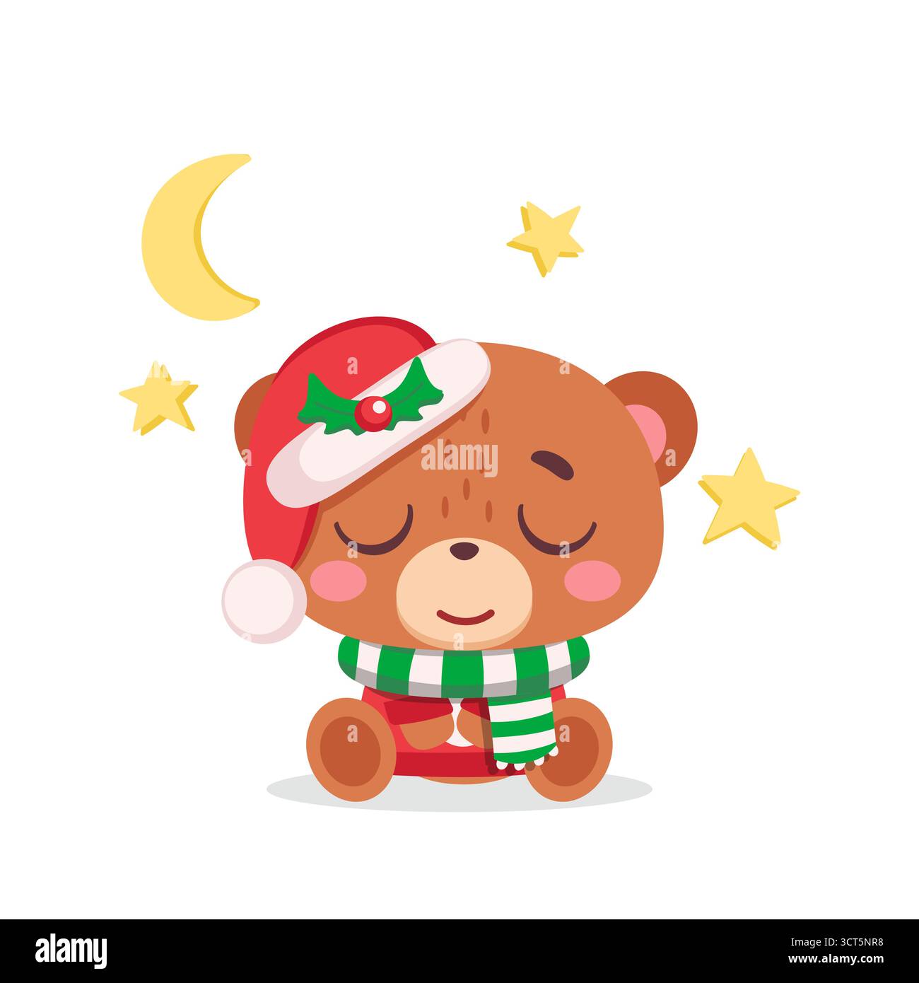 Cute bear sleeping funny Stock Vector Images - Alamy