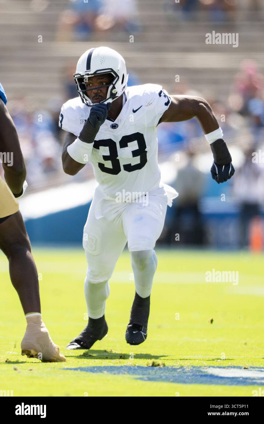 Penn State defensive end Dani Dennis-Sutton (33) runs during an NCAA ...