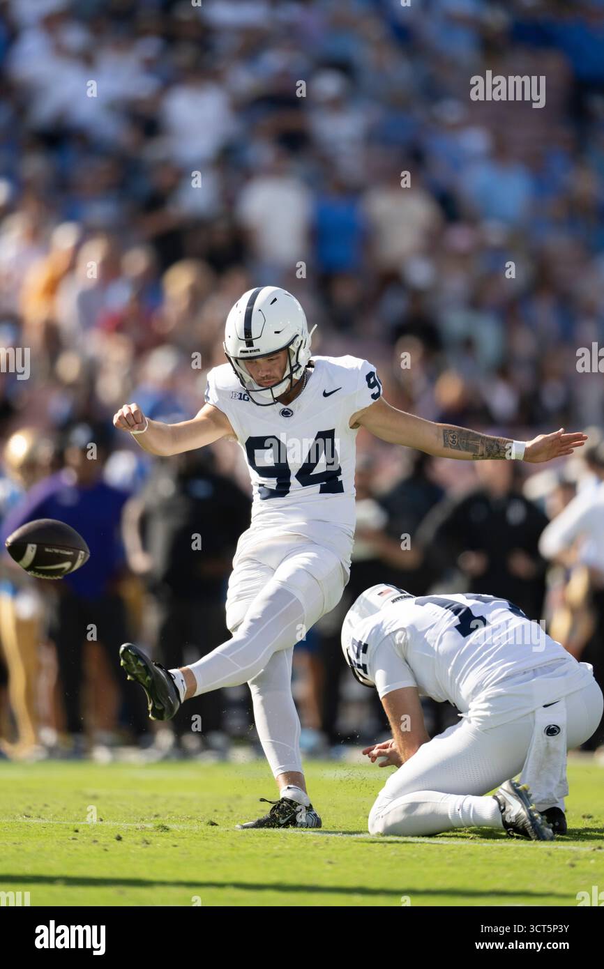 Penn State kicker Ryan Barker (94) kicks for a field goal during an ...