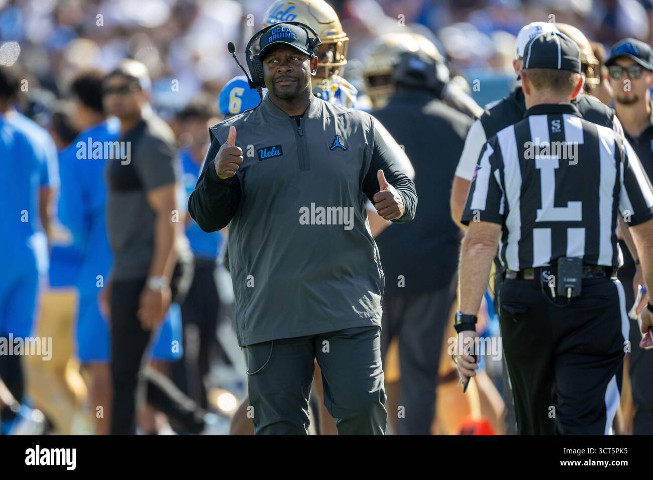 PASADENA, CA - OCTOBER 04: UCLA Bruins head coach Tim Skipper reacts to ...