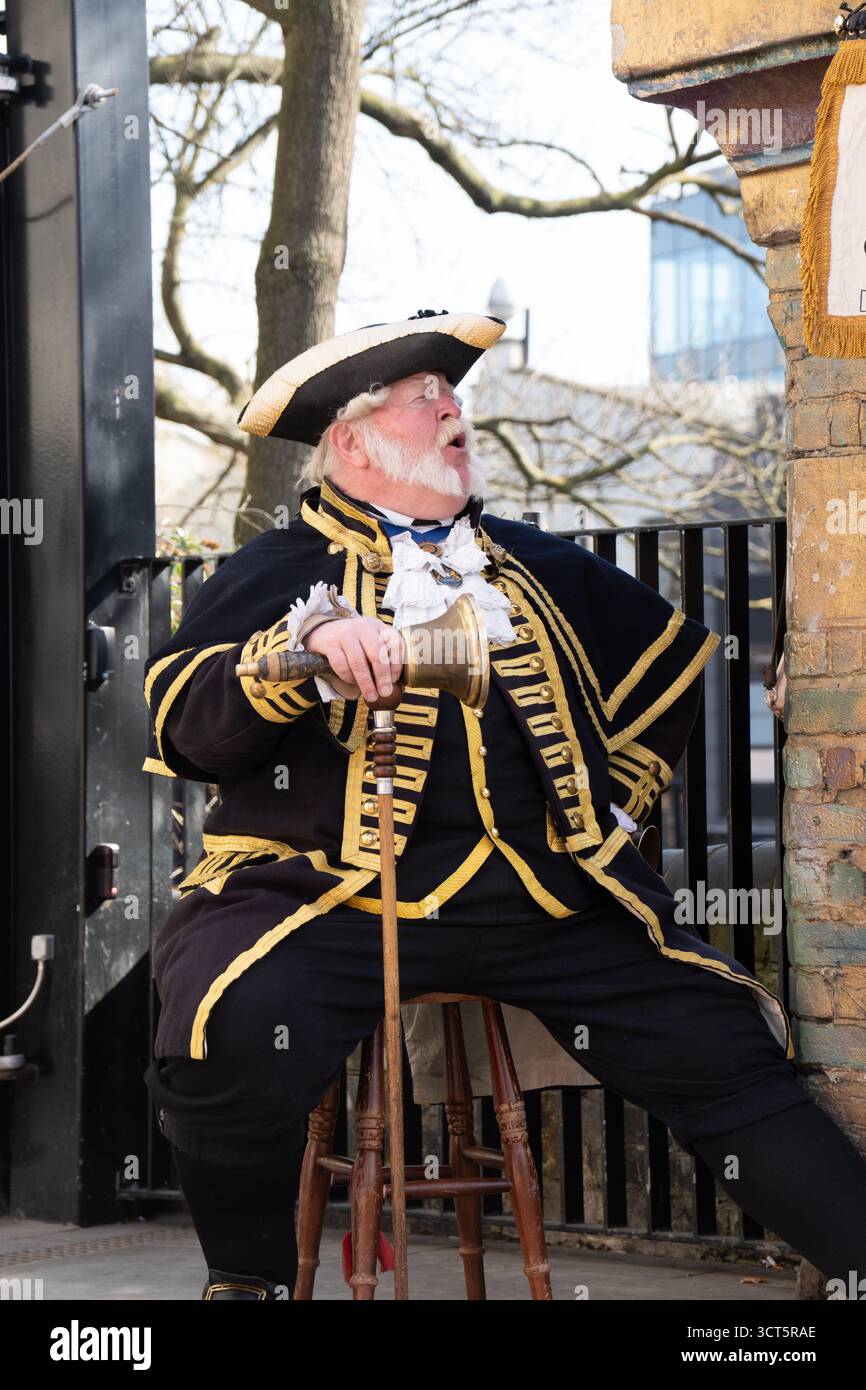 Traditional Town Crier Performing in London, England Stock Photo - Alamy