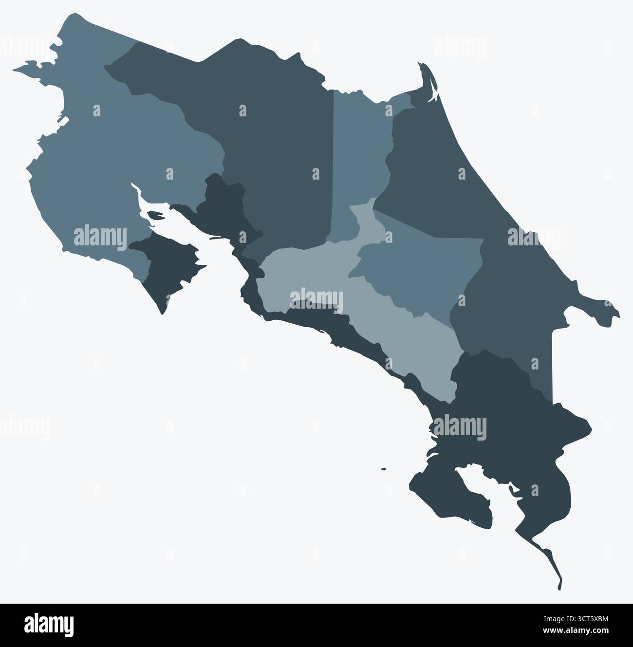 Administrative political map costa rica hi-res stock photography and ...