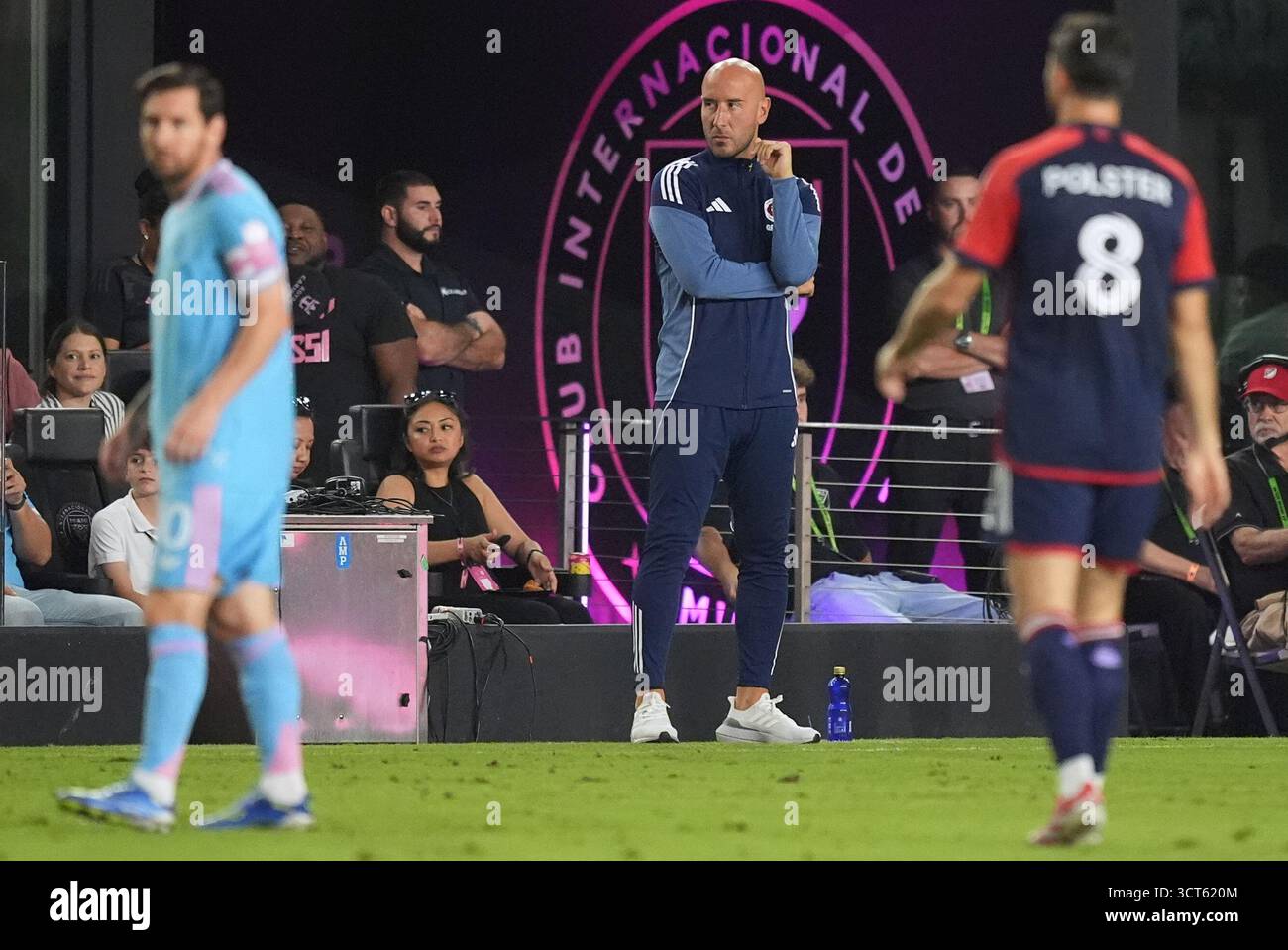 New England Revolution head coach Pablo Moreira watches from the ...