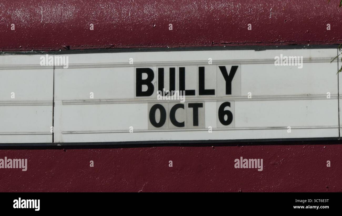 Los Angeles, California, USA 4th October 2025 Bully Marquee at The Roxy ...