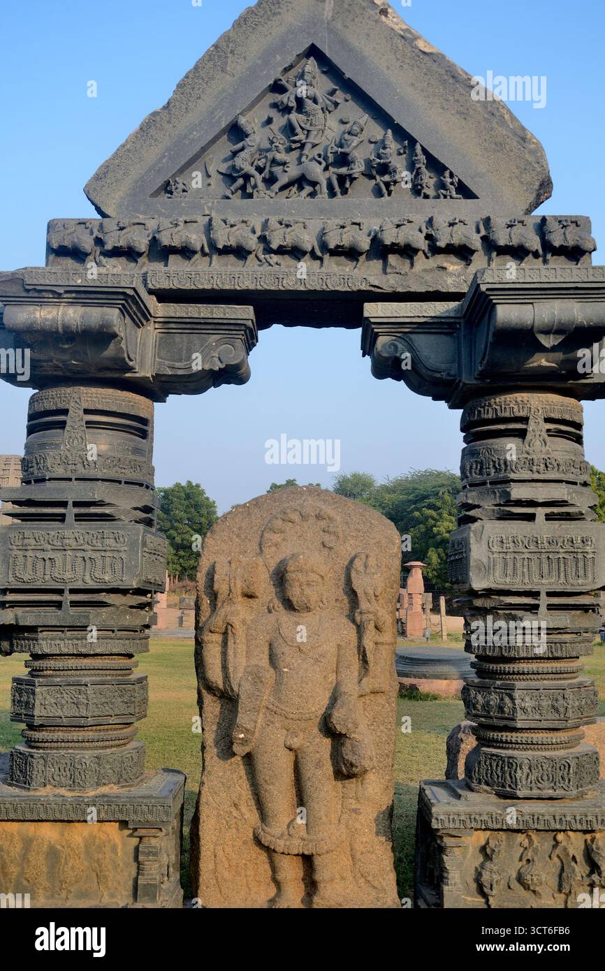 Kakatiya Kala Thoranam and surroundings, also called as Warangal Gate ...