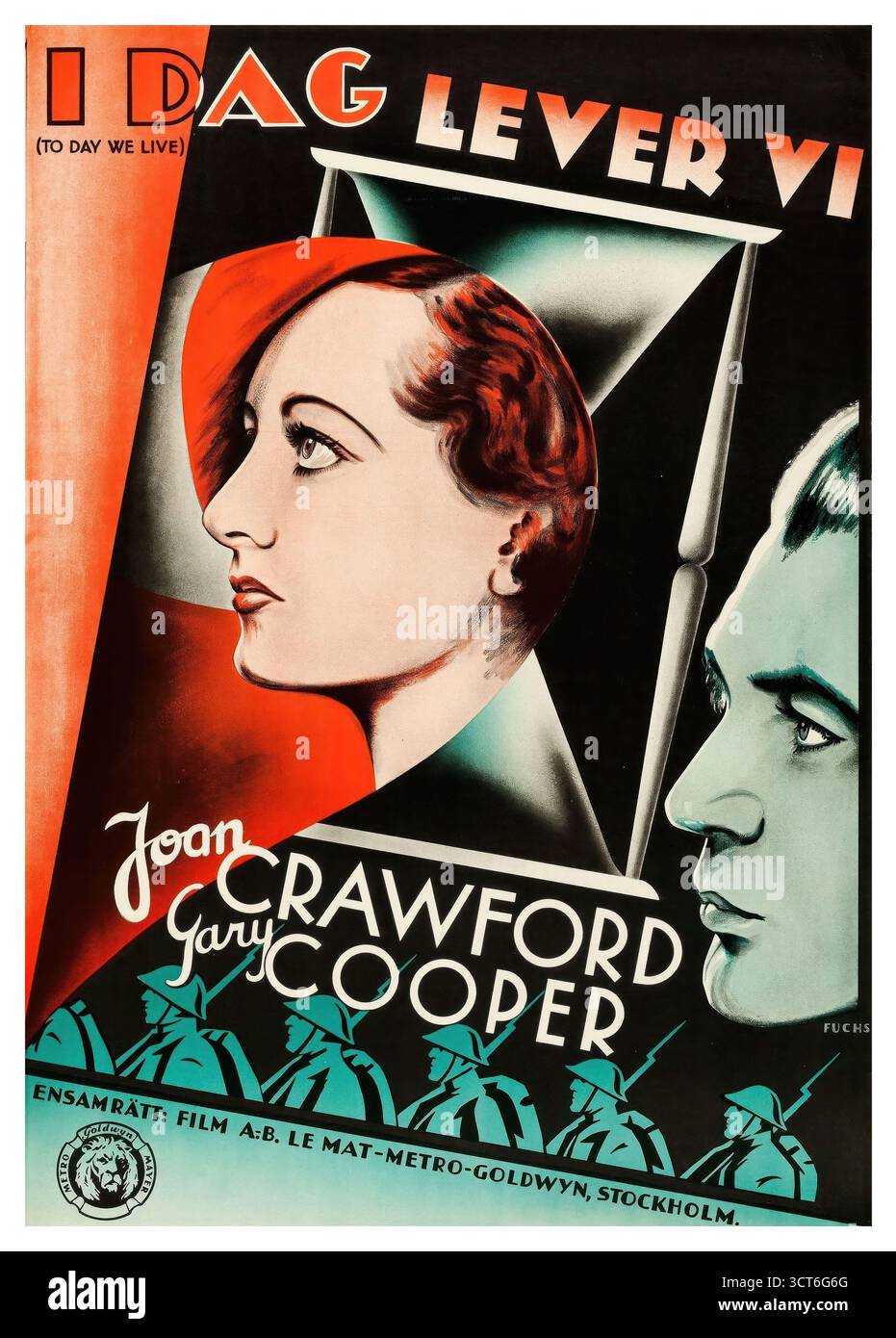 GARY COOPER and JOAN CRAWFORD in TODAY WE LIVE (1933), directed by ...