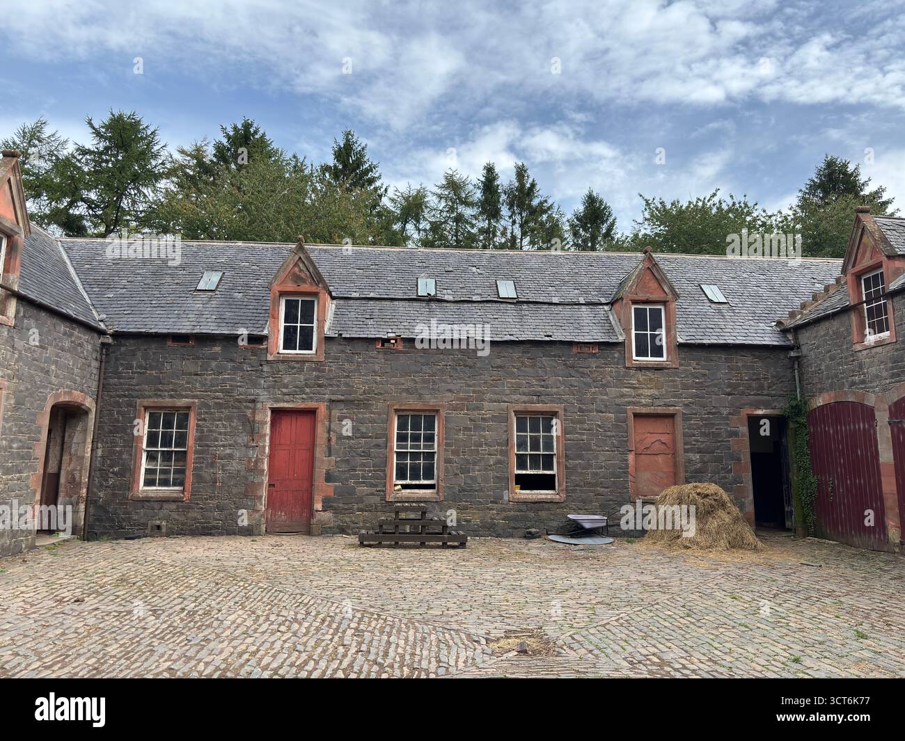 Ruined horse stables at Thirlestane Castle near Lauder in Scotland's ...